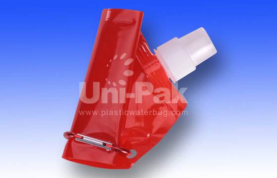 Custom Plastic Water Bag With Spout , 450ml Promotional Stand Up Pouch