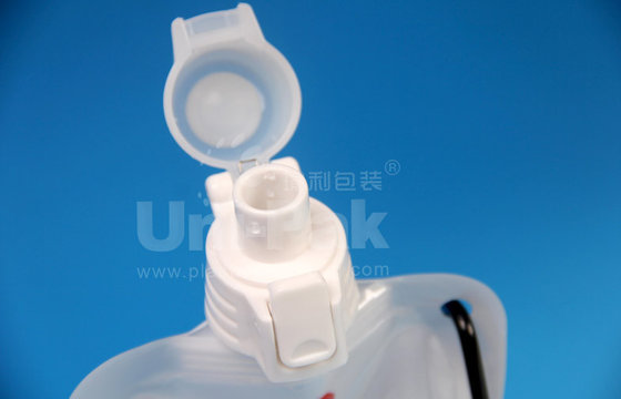 Custom Plastic Water Bag With Spout , 450ml Promotional Stand Up Pouch