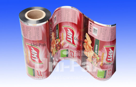 Aluminum Foil Plastic Packaging Film Printed With SGS approved , Eco Friendly