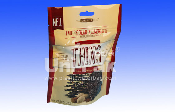 Stand Up Ziplock Customized Colorful Snack Food Packaging Bags For Dry Food