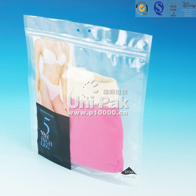 Resealable Plastic Garment Packaging Bags , Zipper Top Clothing Packaging Bags