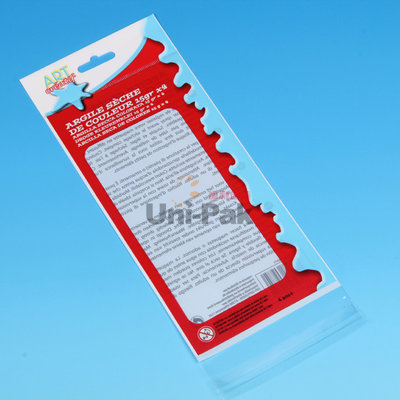 Self Adhesive Opp Plastic Bags With Header And Hanging Hole