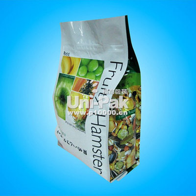Customized Printed Flat Bottom Zip Lock Packaging Bags / Free Sample