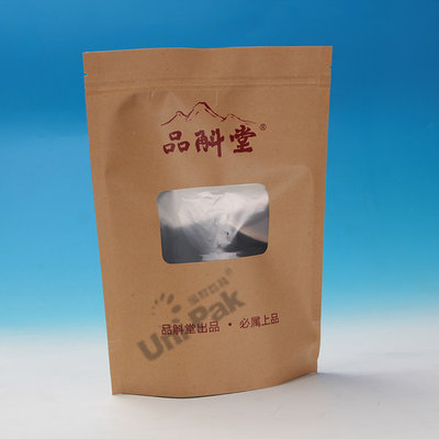 Wolf Food Bag BPA Free Food Grade ， Reusable Zip Lock Packaging Bag