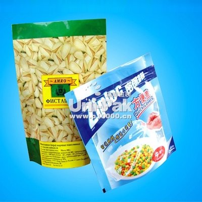 BPA Free Stand Up Snack Food Packaging Bags Nuts Water Proof