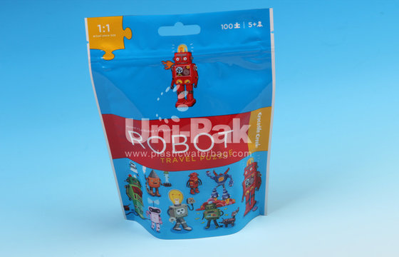 Customized Plastic Stand Up Zip Lock Packaging Bags For Toys And Gift