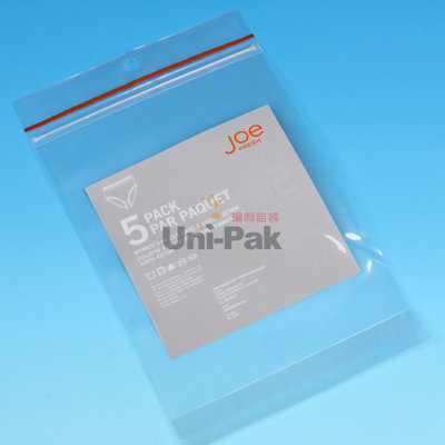 Colorful Printing Garment Packaging Bags With Ziplock Three Side Sealed