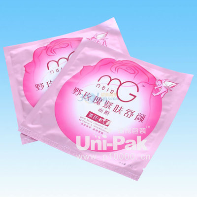 Colorful Printing Aluminum Foil Bags Three Side Sealed For Cosmetics