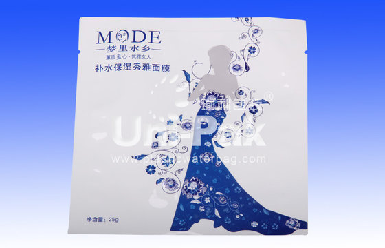Glossy Laminated Aluminum Foil Bags Three Sided Seal  With Easy Tear Notch