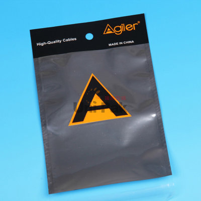 Plastic Electronic Bag Anti Static Bags For Electronics Heat sealed with Head And Hand hole