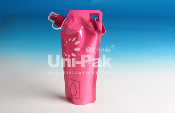Colorful Stand Up Plastic Water Bag Foldable For Drinking Water Packaging