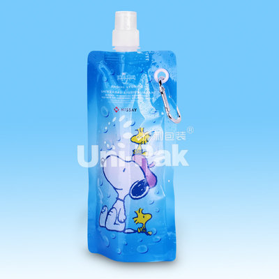 Laminated Foldable Plastic Water Bag , Sport Drinking Outdoor Water Bag