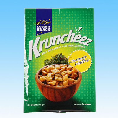 Eco-Friendly Plastic Snack Food Packaging Bags With Reusable Zipper