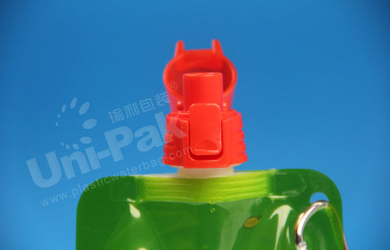 480ML Reusable Collapsible Water Bag With Spout And Carabiner