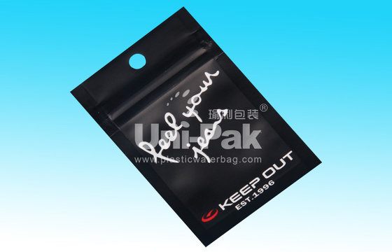 Hanger Hook Zipper Garment Packaging Bags Customize Printing For Underwear