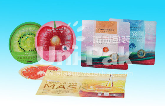 Yellow Aluminum Foil Bags , Cycle Plastic Fruit Facial Mask Bag