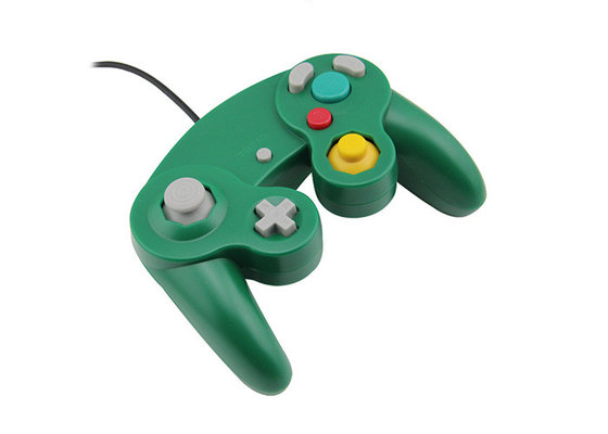 USB Wired Computer Video Game Controller Green Color Analog C Stick With Steel Shaft 