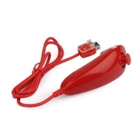 Red Color WII U Game Controller Wireless Remote Nunchuck Equipped With A Speaker