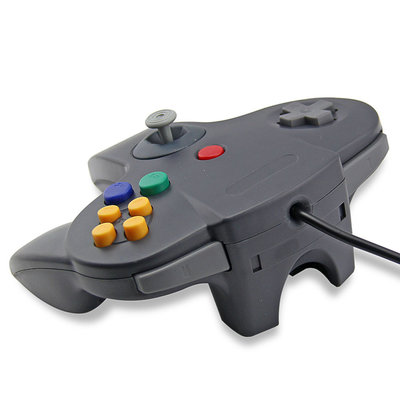 Game Joystick Black N64 Usb Controller , Nintendo 64 Controller For Android