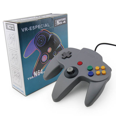 Handle Joystick N64 Game Controller ABS Material 10 Function Buttons Longlifespan