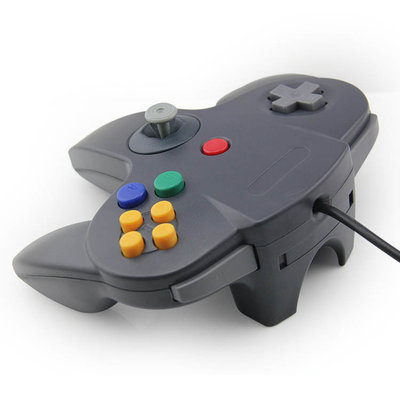 Handle Joystick N64 Game Controller ABS Material 10 Function Buttons Longlifespan