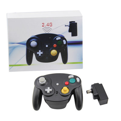 Black Nintendo Wireless Gamecube Controller Ergonomic Grips For Comfortable Gameplay