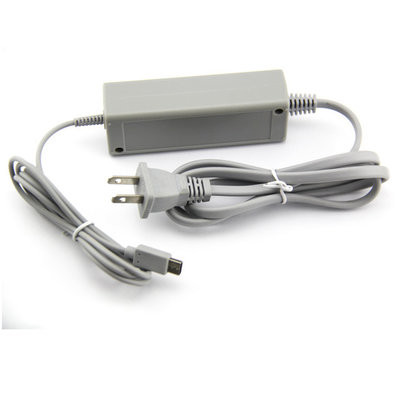 White Color Wii U Gamepad Charger , Wii U Power Supply  AC Adapter ABS Material