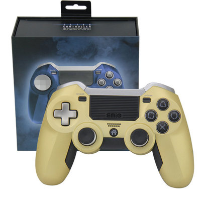 Elite Ps4 Wireless Joystick Non - Slip Surface Gold Color USB Cable Game Accessories