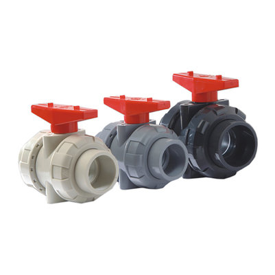 Motorized Actuated True Union PVC Double Union Electric Plastic Ball Valve