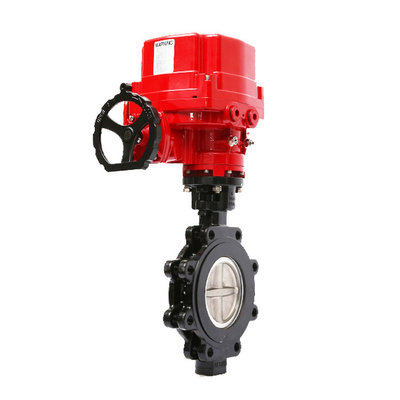 Electric Actuator AC220V DC24V Motorized Wafer Butterfly Valve