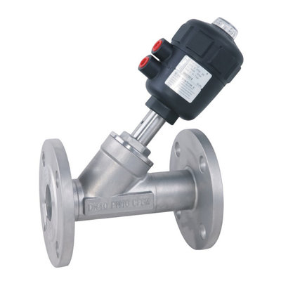 Flanged Pneumatic Angle Seat Valve with PPS Actuator