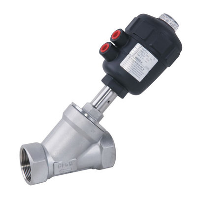 Threaded Ends Pneumatic Angle Seat Valves with PPS Actuator