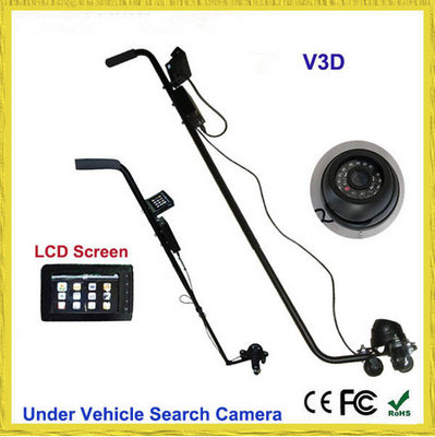 4.3 inch LCD screen under vehicle surveillance security system with 120 degree view angle