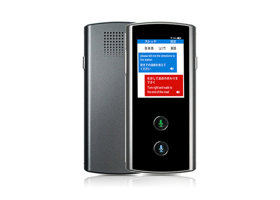 All Black Smart Voice Language Translator For Business Meeting / Learning