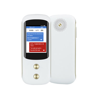 Auto Speaker Voice Language Translator Device Smart Two Way 2.4 Inch Touch Screen