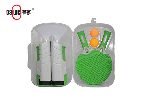 Colored Portable Table Tennis Set Compact Design Flat Surface / Grippy Surface