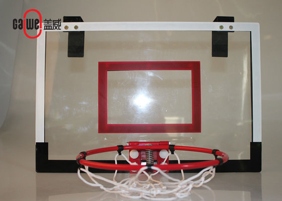 Wall Mounted Mini Basketball Hoop 45 X 30cm Clear Backboard For Family / Office