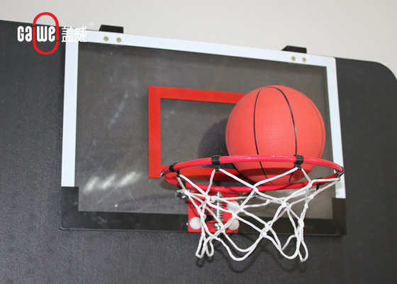 Wall Mounted Mini Basketball Hoop 45 X 30cm Clear Backboard For Family / Office