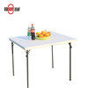 High Density Polyethylene Square Fold Up Table For Breakfast Easy To Set Up