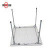 White Dining Portable Folding Table , Changing Height Skinny Folding Table