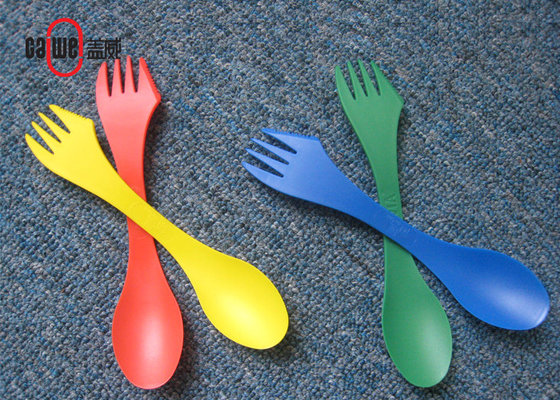 Customized Logo Spoon Fork Knife In One 4 Prong Low Weight Food Grade For Kids