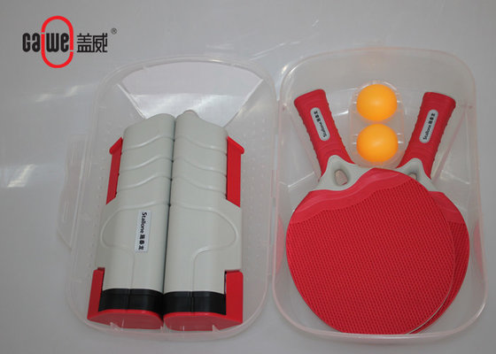 Water Resistant Portable Table Tennis Set Folding White Edge Lightweight