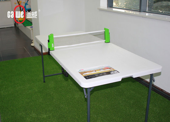 Rectangle Folding Utility Table , Customized Size Foldable Plastic Table