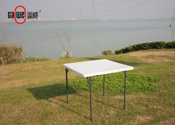 Kitchen Plastic Folding Tables And Chairs Set Crack Proof Square Shape