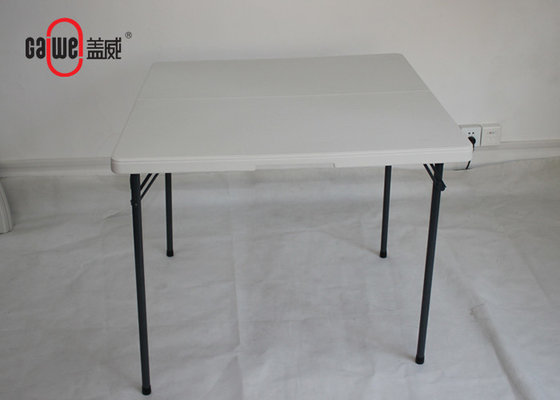 Adjustable 24 Inch Folding Table , Rectangle Plastic Folding Dining Table