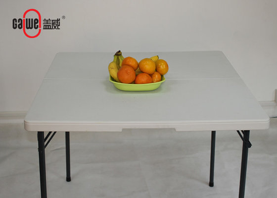 4.5cm Thickness Top White Folding Table , Outdoor Fold Up Table Easy To Carrier