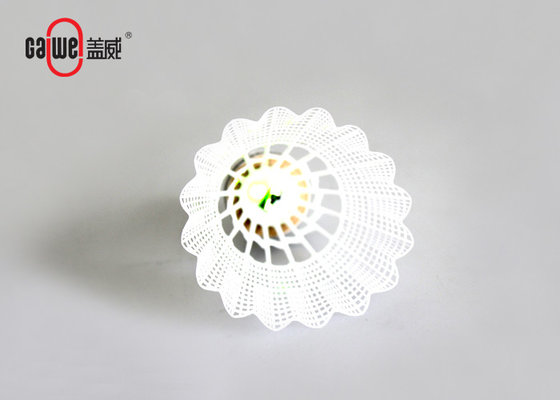 Strong Durable PE Plastic Badminton Shuttlecock White Color Lightweight