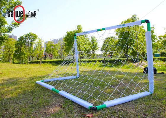 Interior / Outside Football Goal Nets Compact Design With White Mesh Net
