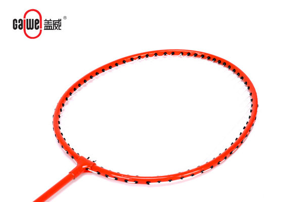 Gym / Playground Light Weight Badminton Racket Red Color Weather Resistant