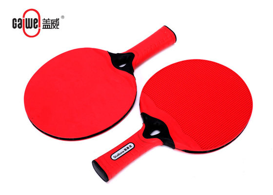 Red Rubber Tabletop Table Tennis Set Waterproof High Performance For Outside